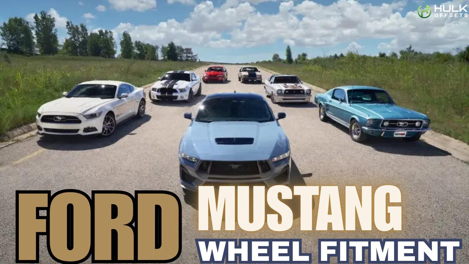 Ford Mustang Wheel Bolt Pattern, Rim Size, Hub Bore And Offsets – Hulk ...