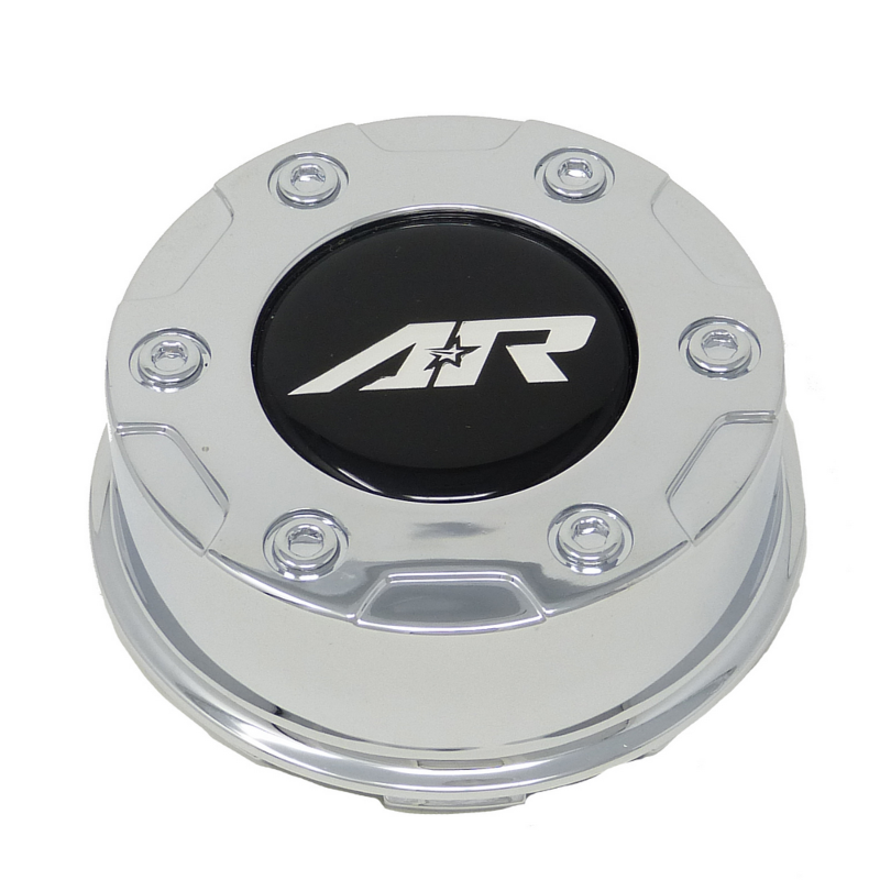 American Racing 3.26" Chrome Snap-In Center Cap with AR Logo – Hulk Offsets